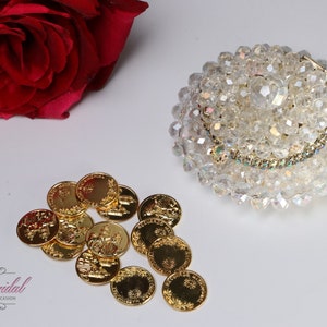 FAST SHIPPING!! Gold Wedding Unity Coins, Wedding Arras, Wedding Coins ...