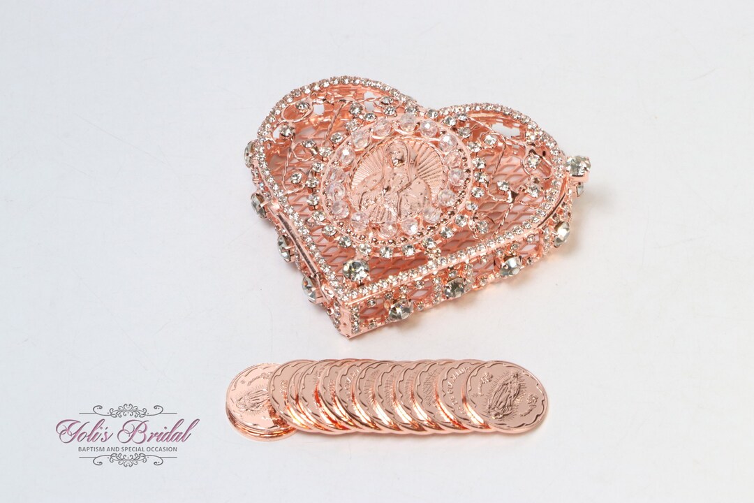 FAST SHIPPING!! Our Lady of Guadalupe Arras, Rose Gold Wedding Arras ...