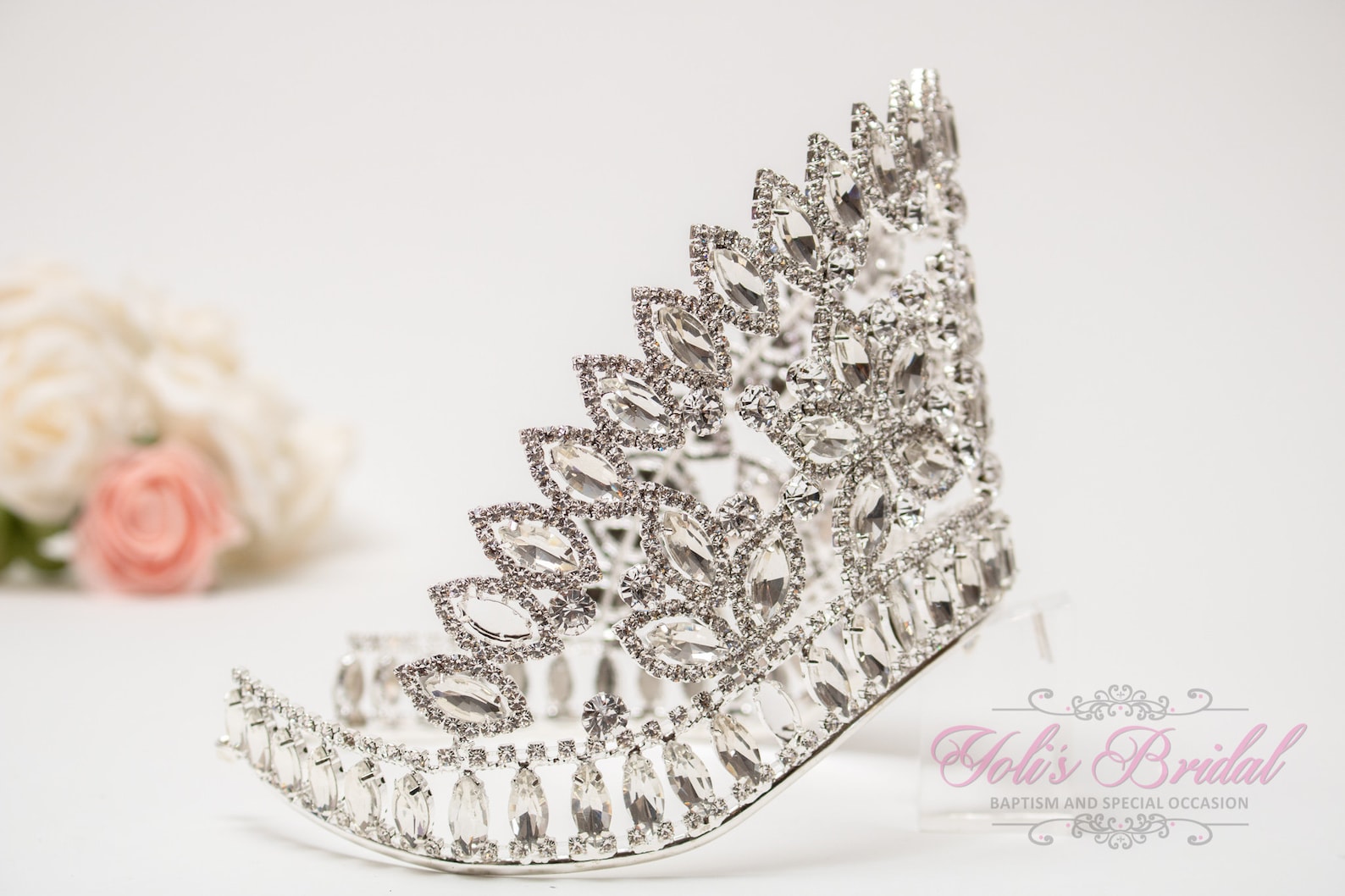 FAST SHIPPING! Silver Sparkling Tiara, Crystal Tiara, Wedding Tiara ...
