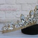 FAST SHIPPING!! Gold Sparkling Tiara, Crystal Tiara, Wedding Tiara ...