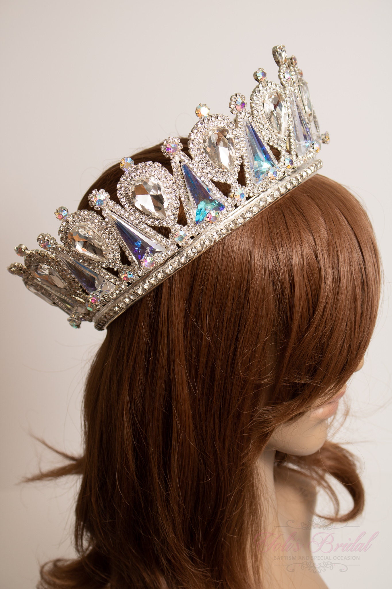 FAST SHIPPING!! Silver Round Crown, Circular Crown, Full Crown, Bride ...