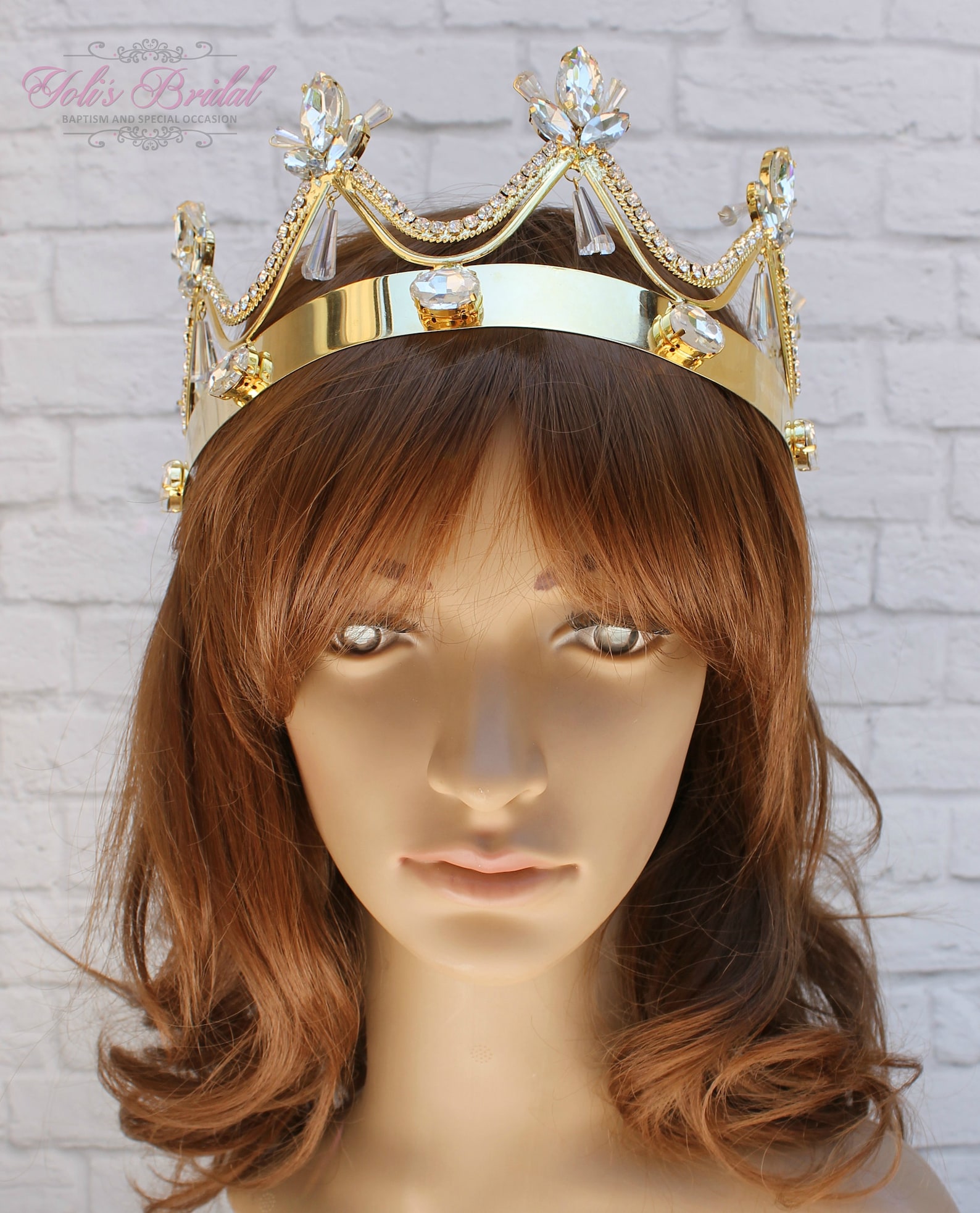 Fast Shipping!! Male Full Round Crown, King Crown, Adult King Crown ...