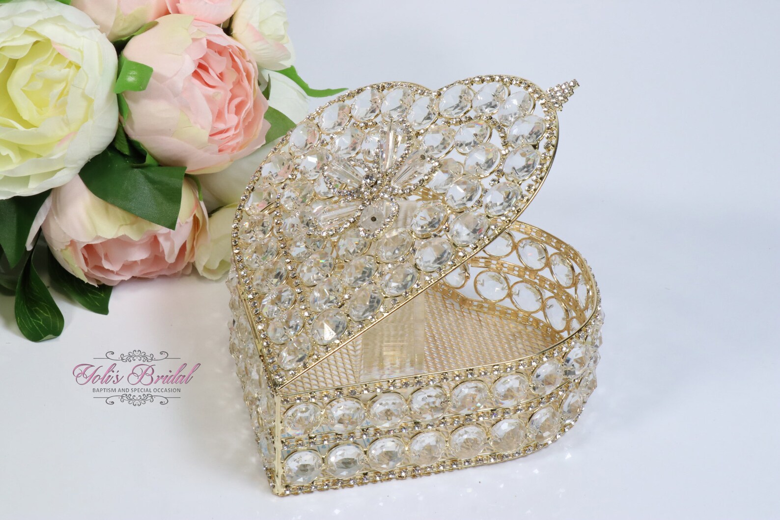 Gold Wedding Box Lasso Box Crystal Box Treasure Chest - Etsy
