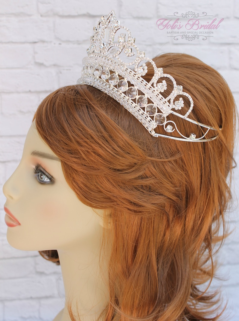 FAST SHIPPING! Silver Sparkling Tiara, Crystal Tiara, Wedding Tiara ...