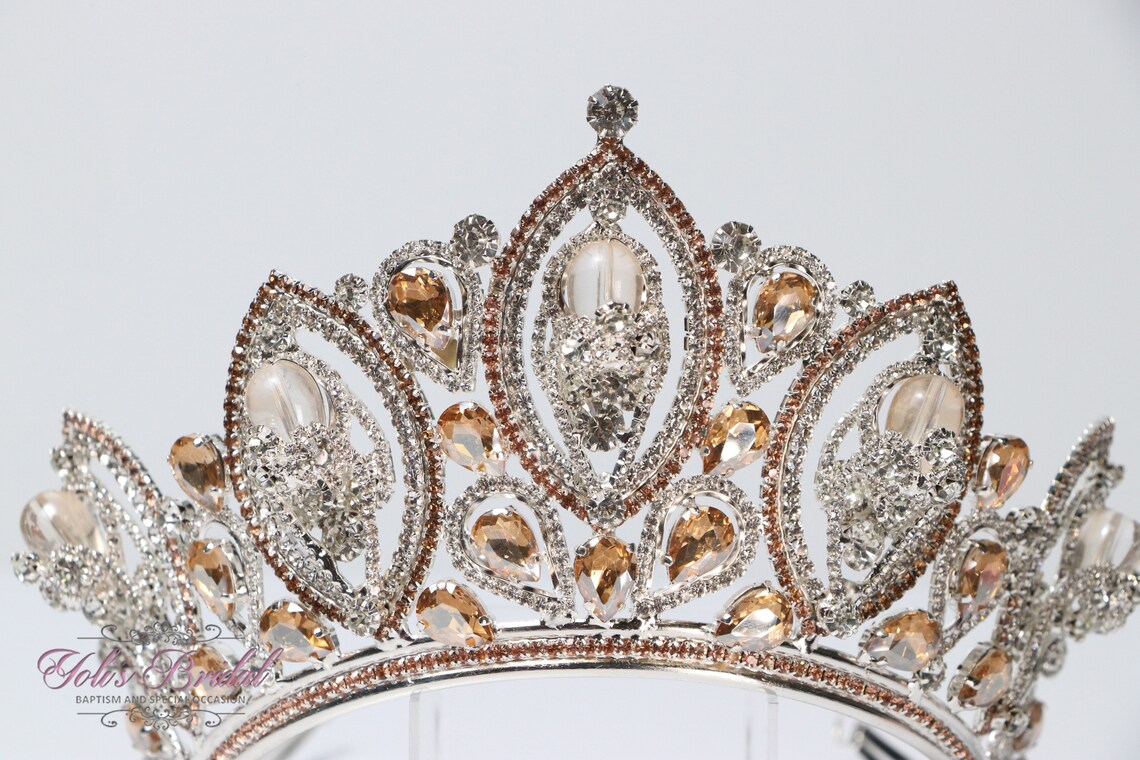 FAST SHIPPING! Silver Sparkling Tiara, Crystal Tiara, Wedding Tiara ...