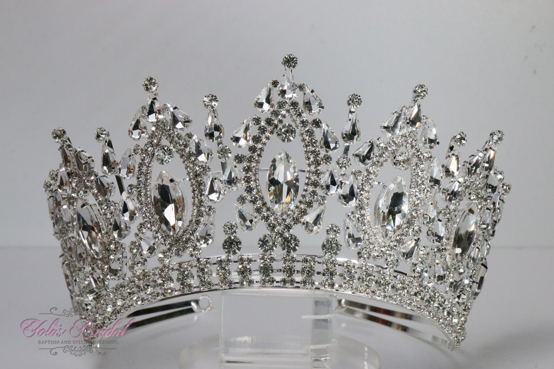 FAST SHIPPING Beautiful Silver Crown, Gorgeous Silver Tiara, Stunning ...