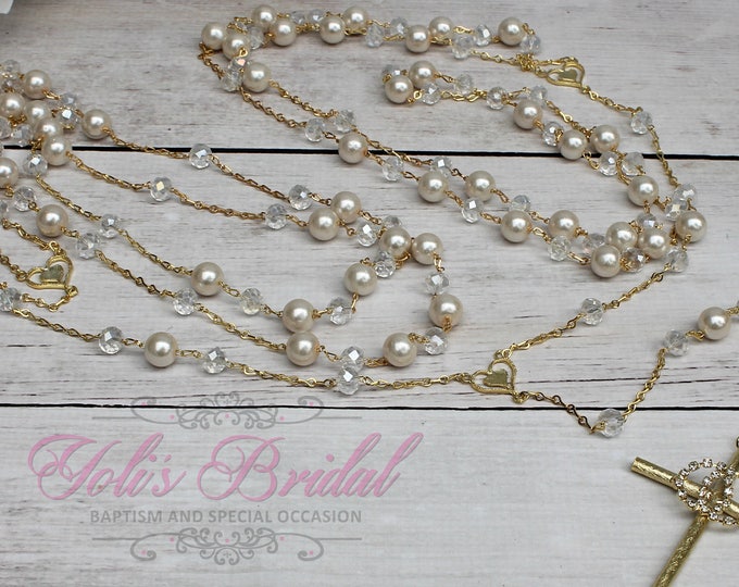 FAST SHIPPING Beautiful Gold Wedding Lasso With Pearls | Etsy