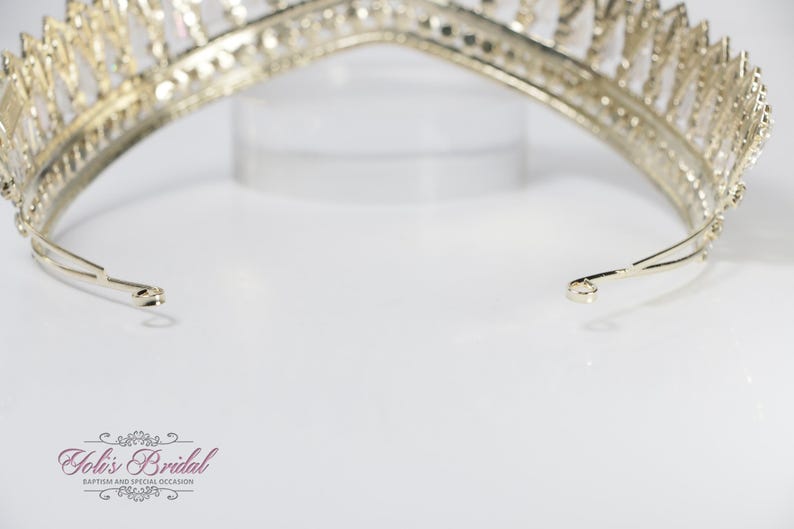 FAST SHIPPING! Gold Sparkling Tiara, Crystal Tiara, Wedding Tiara ...