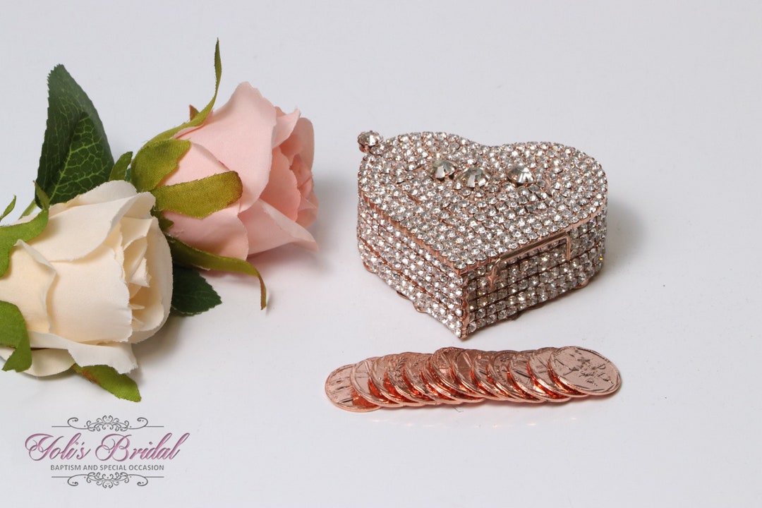 FAST SHIPPING!! Rose Gold Heart Wedding Arras, Arras De Boda, Unity ...
