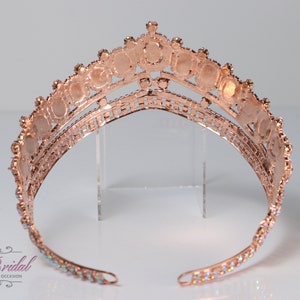 FAST SHIPPING!!! Rose Gold With Rose Gold and AB Stones Tiara, Gorgeous ...