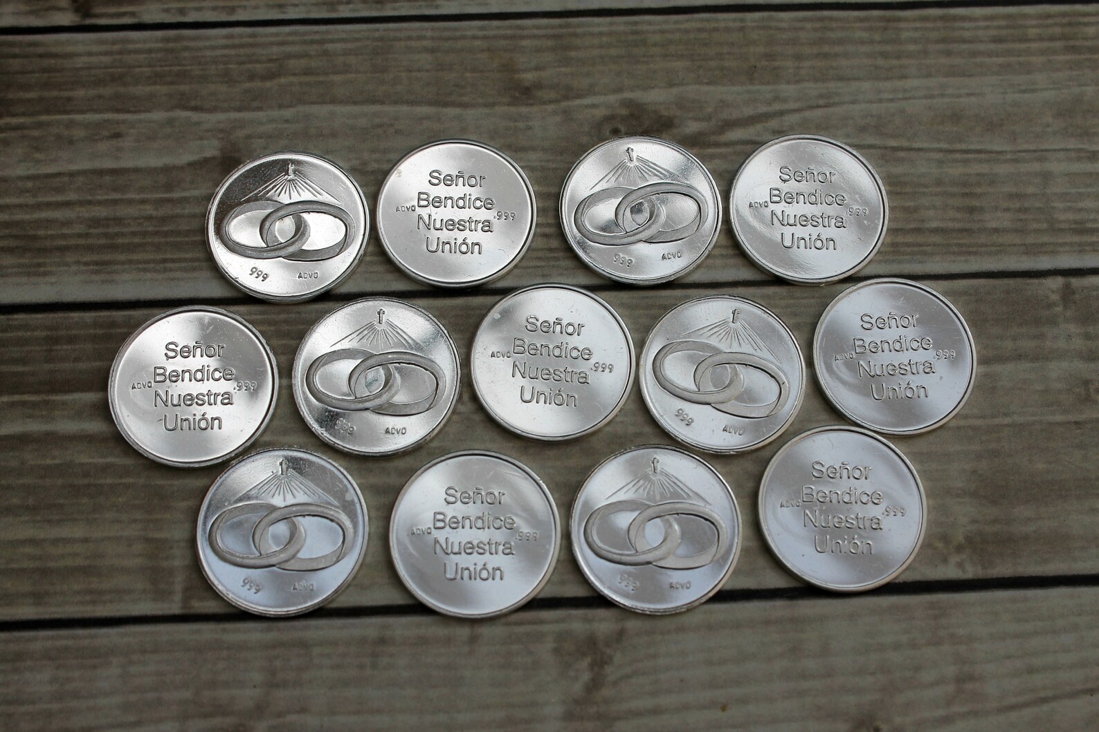 FAST SHIPPING!!! Silver Sterling Silver Unity Coins, Wedding Coins - Etsy