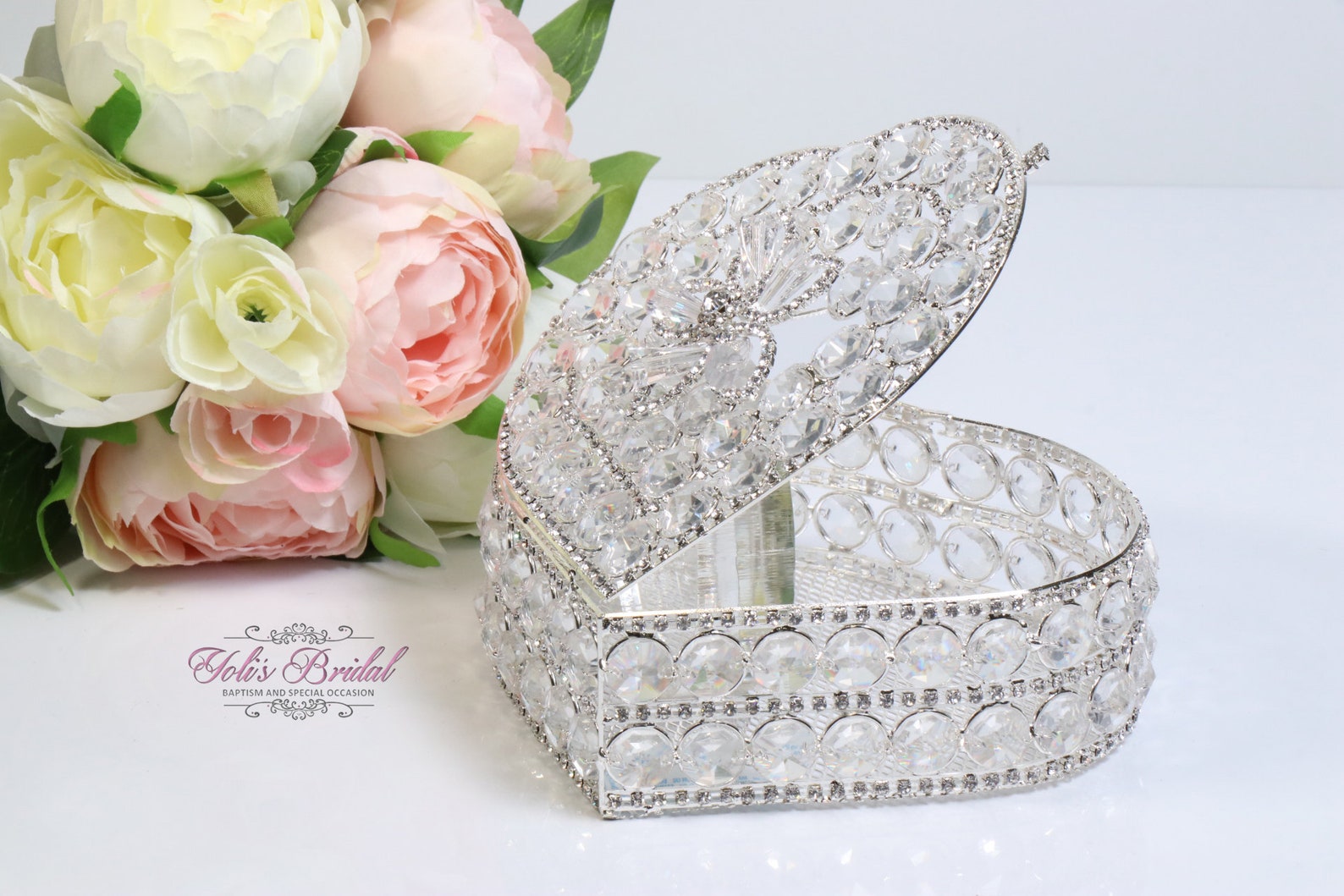 Silver Wedding Box Lasso Box Crystal Box Treasure Chest - Etsy