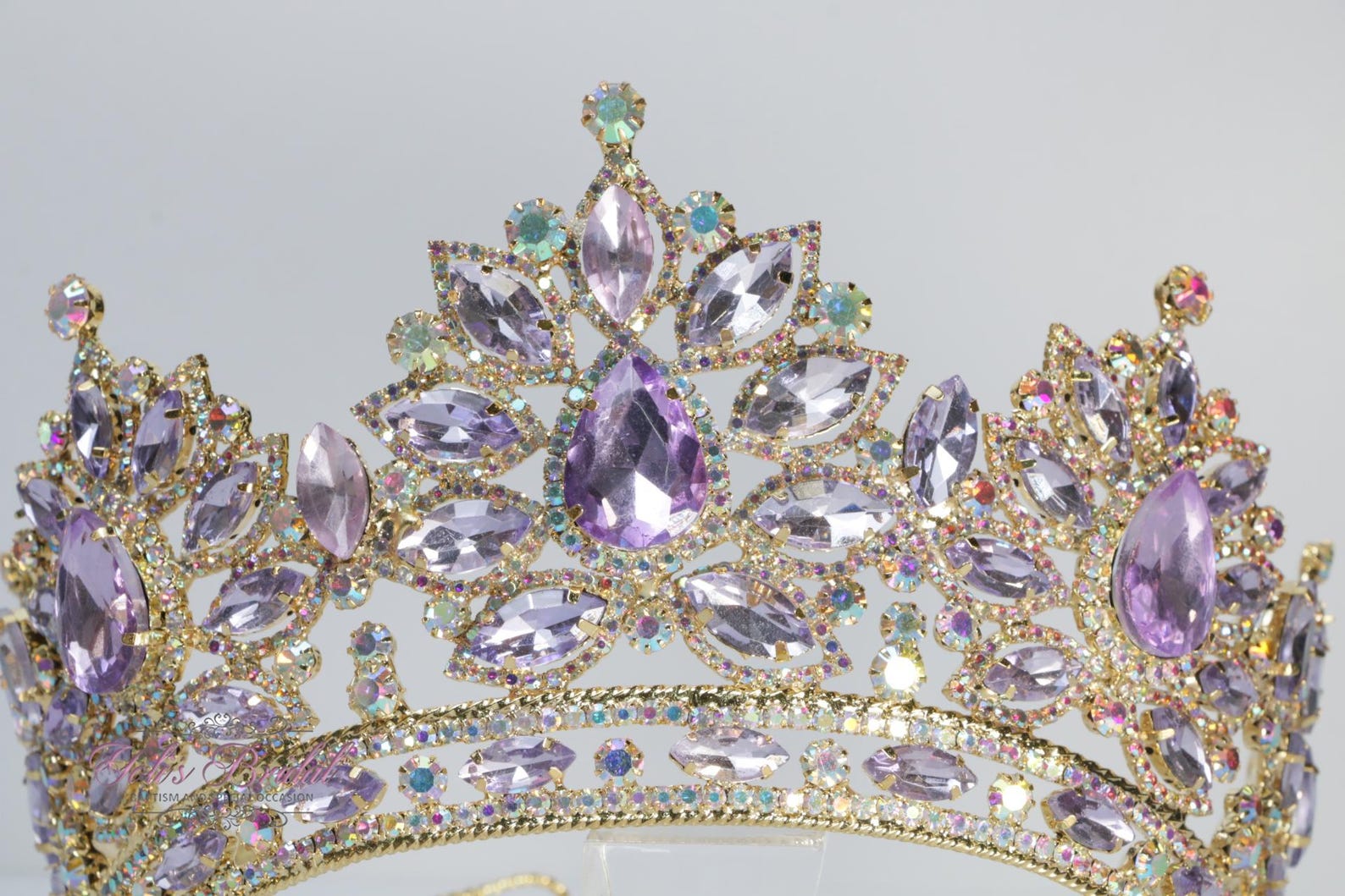 FAST SHIPPING!!! Gold AB With Lilac Stones Tiara, Communion Tiara ...