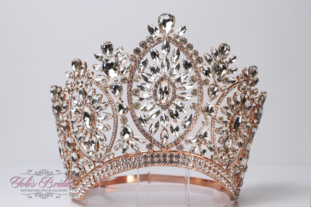 FAST SHIPPING!!! Rose Gold Sparkling Tiara, Crystal Tiara, Wedding ...