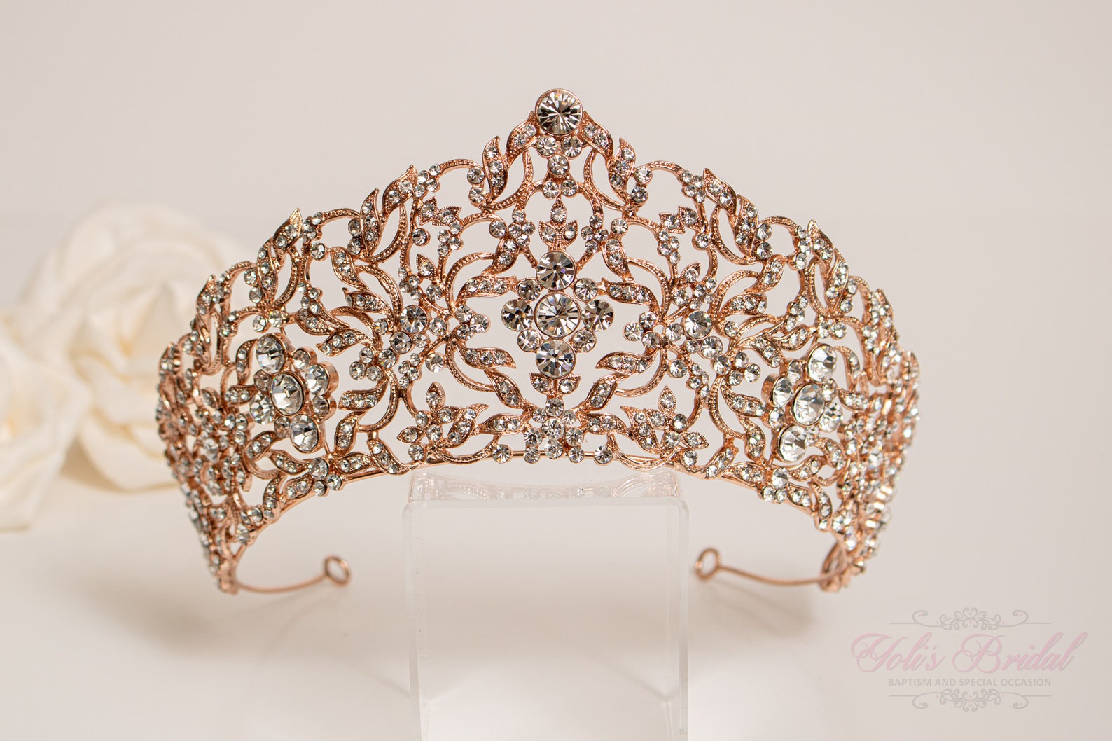 FAST Shipping Rose Gold Swarovski Bride Tiara Crystal - Etsy