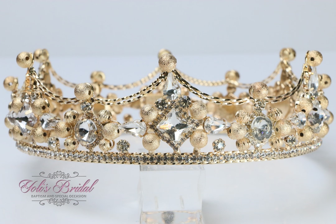 FAST SHIPPING!!! Unisex Gold Round Crown, Royal Crown, Full Crown ...