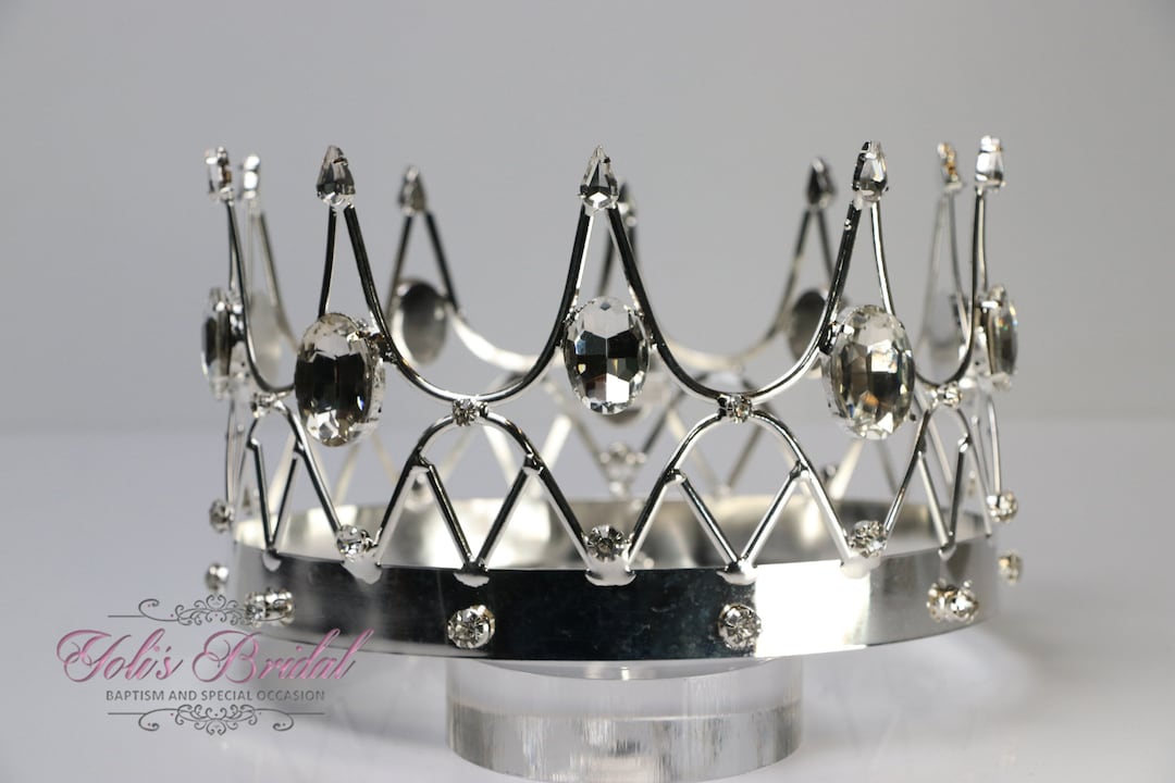 FAST SHIPPING! Silver Male Round Crown, Royal Crown, Full Crown, Crown ...