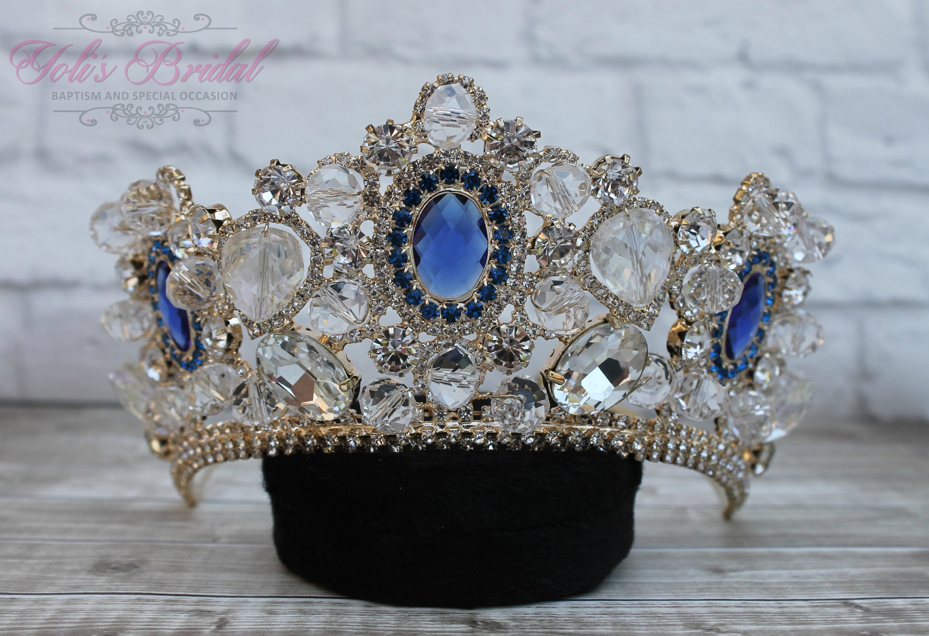 FAST SHIPPING!!! Beautiful Gold Girl Sparkling Tiara With Scepter ...