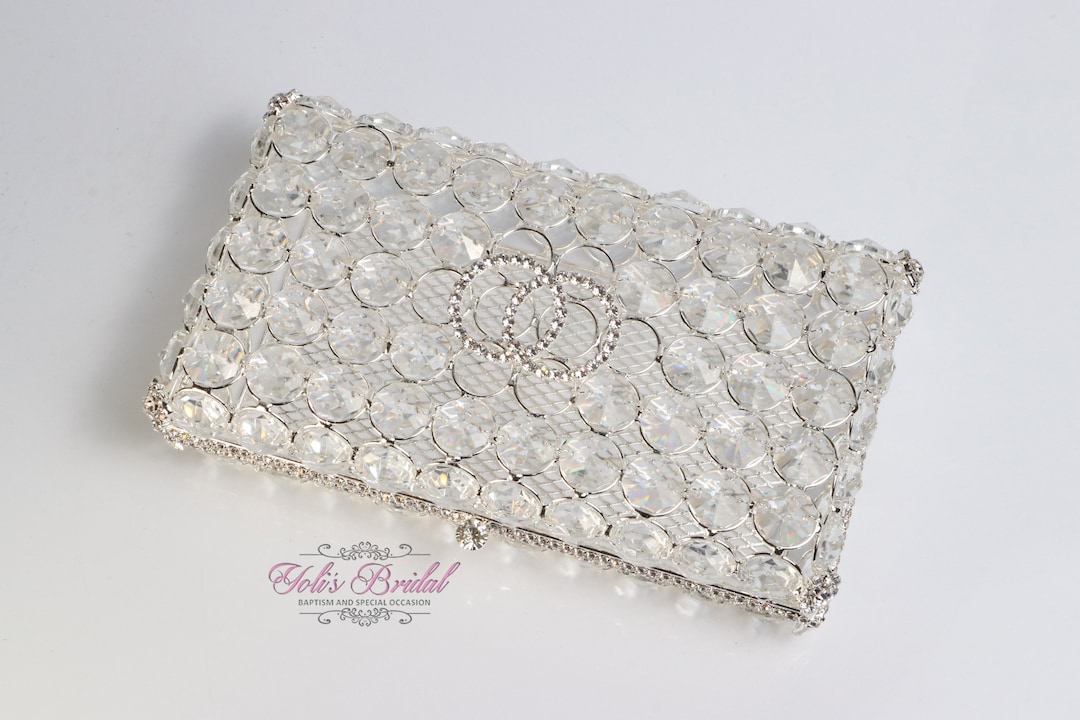 Silver Beautiful Wedding Box, Lasso Box, Crystal Box, Treasure Chest ...