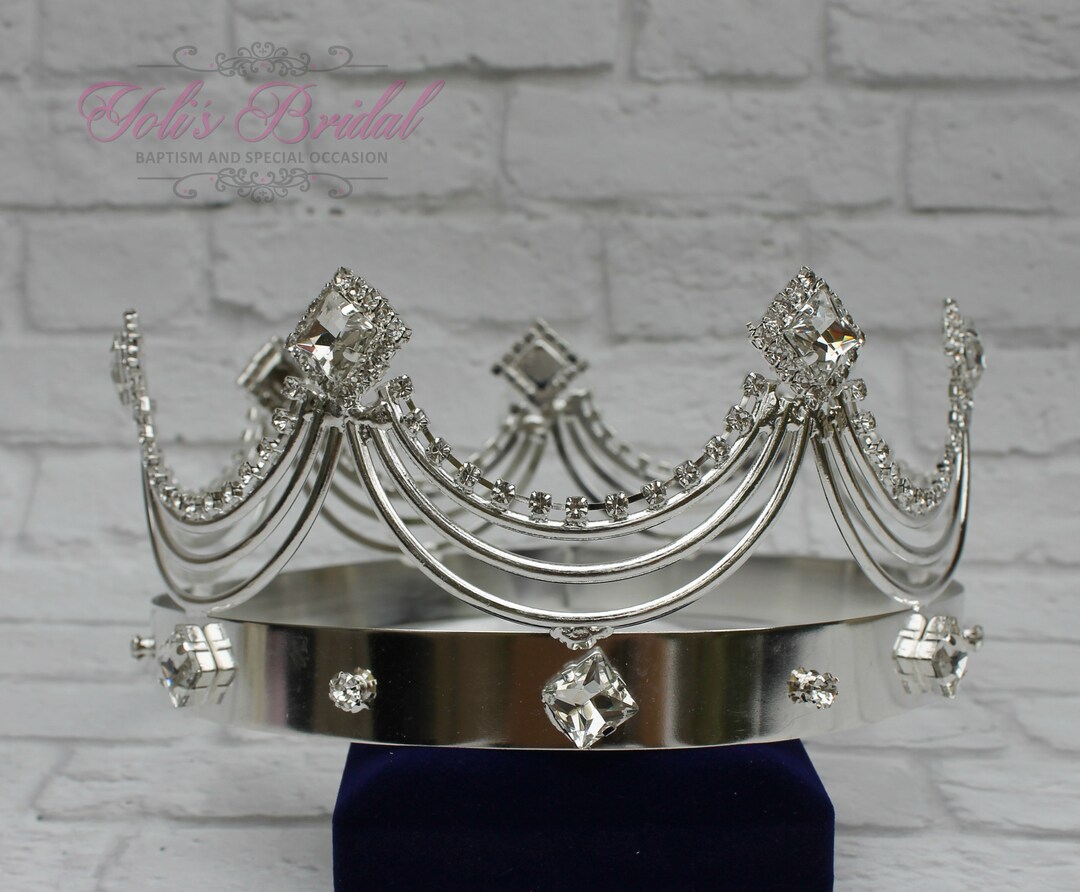 Fast Shipping!! Male Full Round Crown, King Crown, Adult King Crown ...