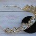 FAST SHIPPING!! Gold Sparkling Tiara, Crystal Tiara, Wedding Tiara ...