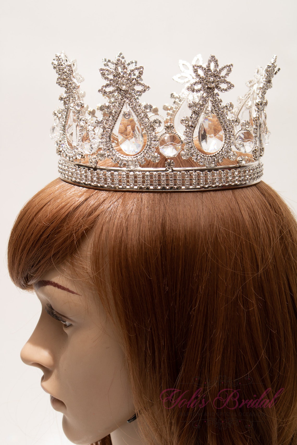 FAST SHIPPING Silver Sparkling Tiara Crystal Tiara Wedding | Etsy