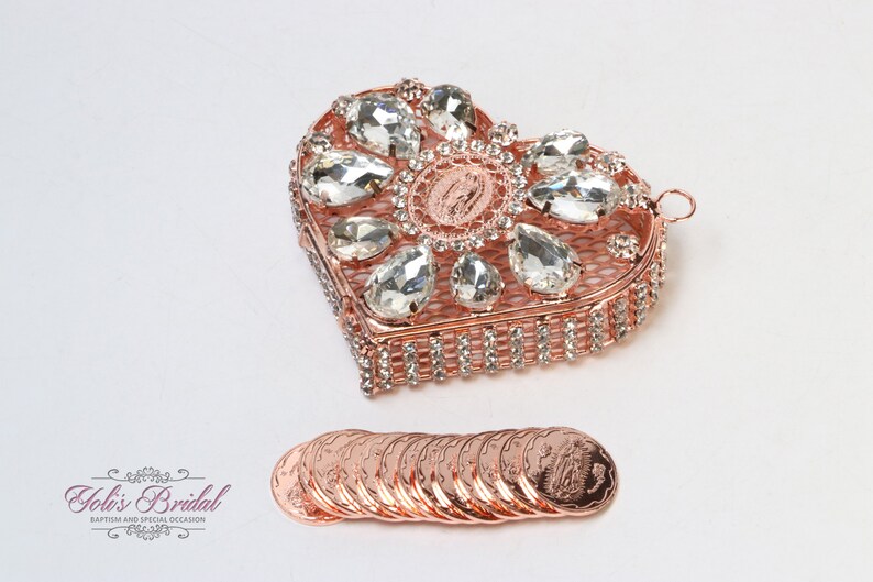 FAST SHIPPING!! Our Lady of Guadalupe Arras, Rose Gold Wedding Arras ...