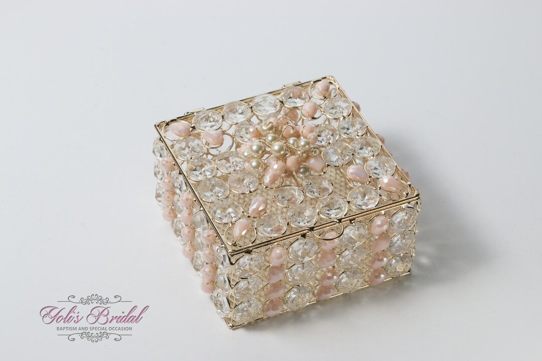 Beautiful Gold Box With Pearls, Lasso Box, Crystal Box, Treasure Chest ...