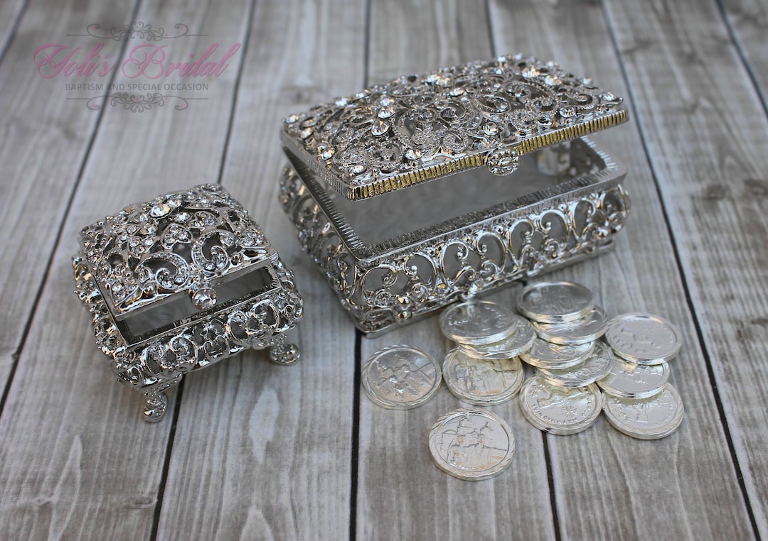 FAST SHIPPING!! Arras and Ring Box Set, Beautiful Swarovski Crystal ...