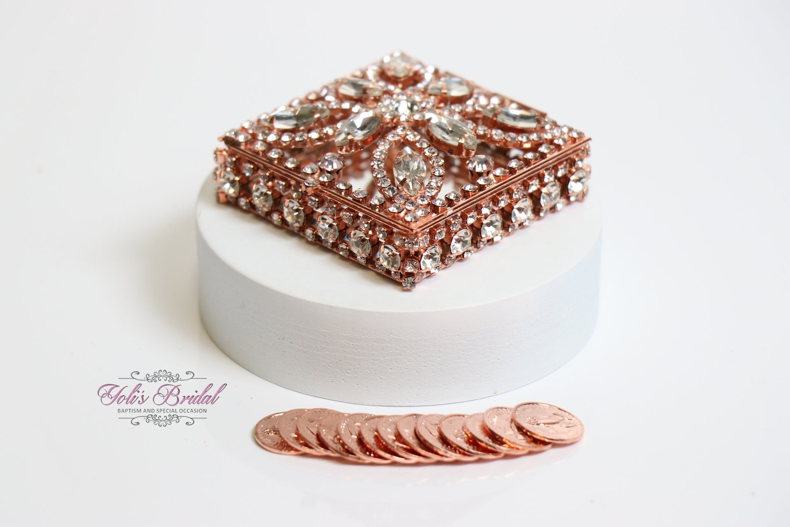 FAST SHIPPING Beautiful Sparkling Rose Gold Bridal Arras, Gorgeous ...