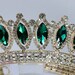 FAST SHIPPING Gold With Jade Stones Crown, Gorgeous Gold Tiara ...