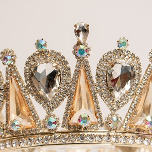 FAST SHIPPING!! Gold Round Crown, Circular Crown, Full Crown, Bride ...