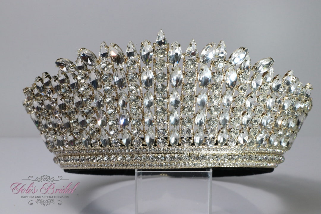 FAST SHIPPING!!! Gold Round Crown, Royal Crown, Full Crown, Tiara ...