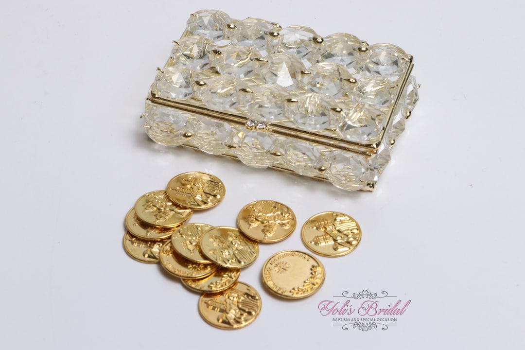 FAST SHIPPING!! Gold Wedding Unity Coins, Wedding Arras, Wedding Coins ...