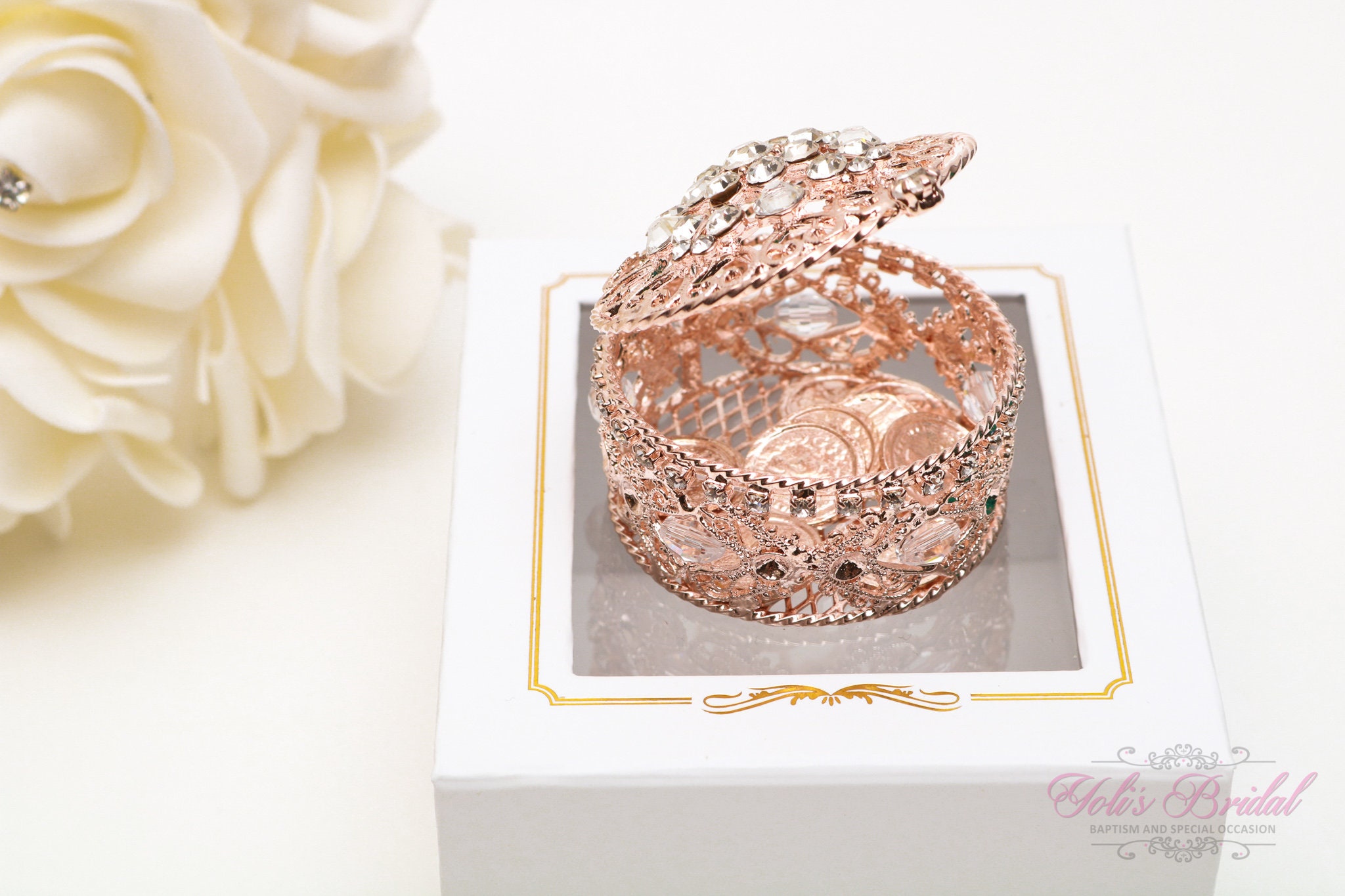 FAST SHIPPING!! Rose Gold Wedding Arras, Arras De Boda, Unity Coins ...