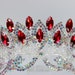 FAST SHIPPING!!! Silver AB With Red Stones Crown, Gorgeous Silver Tiara ...