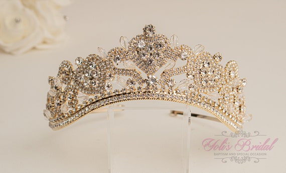FAST SHIPPING Gold Girl Tiara Gorgeous Silver Crystal Girl - Etsy