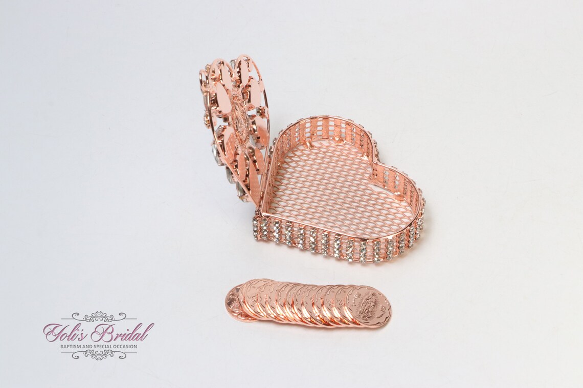FAST SHIPPING!! Our Lady of Guadalupe Arras, Rose Gold Wedding Arras ...