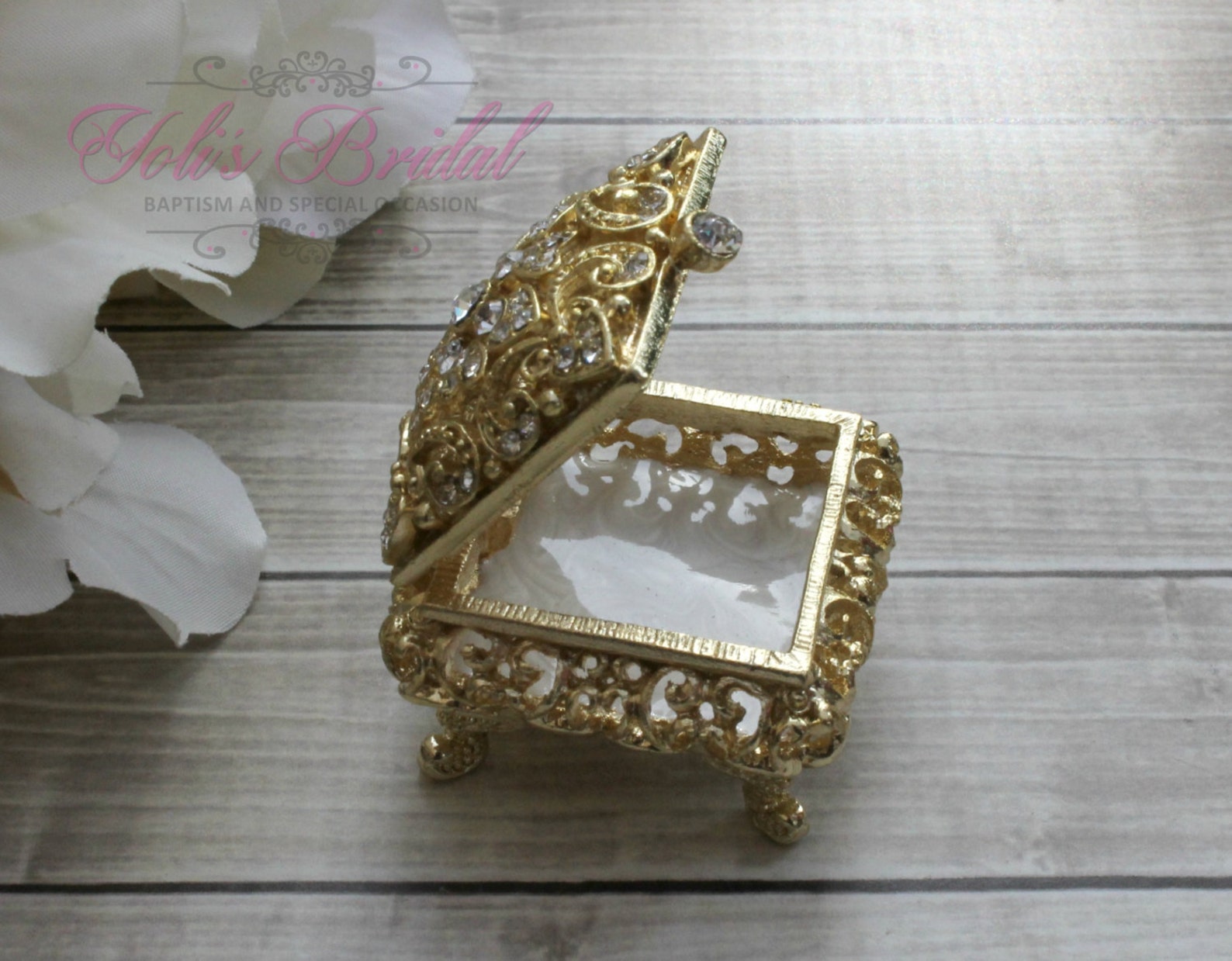 Beautiful Swarovski Crystal Ring Box - Etsy