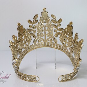 FAST SHIPPING!! Gold Tiara, Gorgeous Gold Crown, Stunning Sparkle Tiara ...