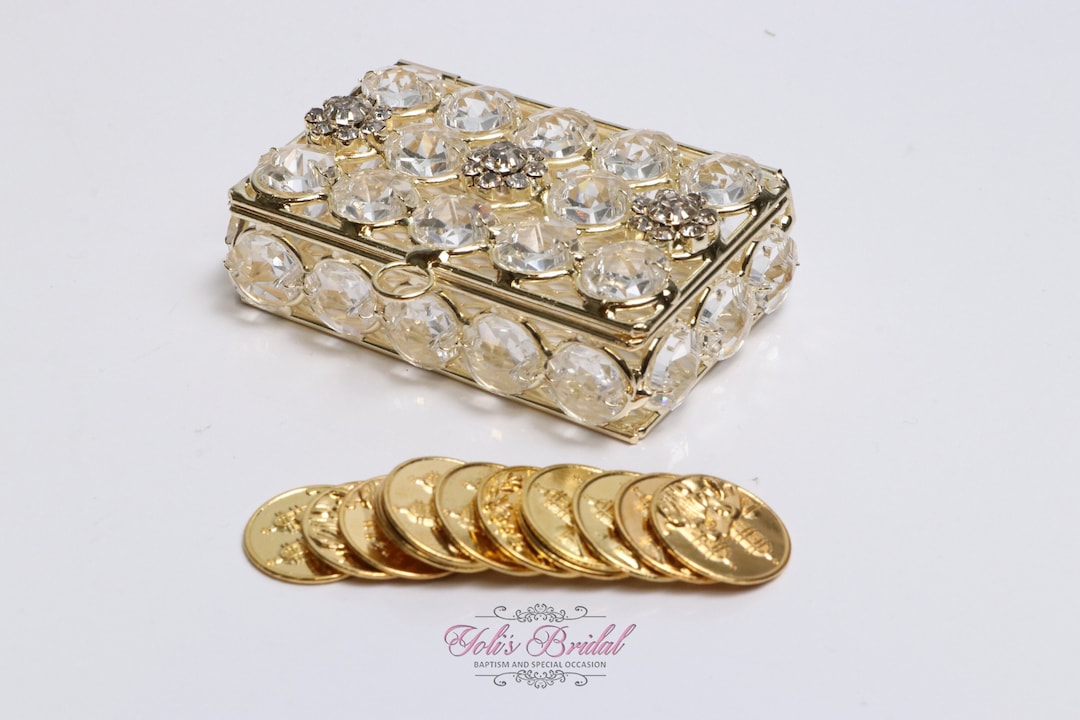 FAST SHIPPING!! Gold Wedding Unity Coins, Wedding Arras, Wedding Coins ...