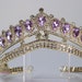 FAST SHIPPING!!! Gold With Lilac Tiara, Gorgeous Gold Tiara, Stunning ...