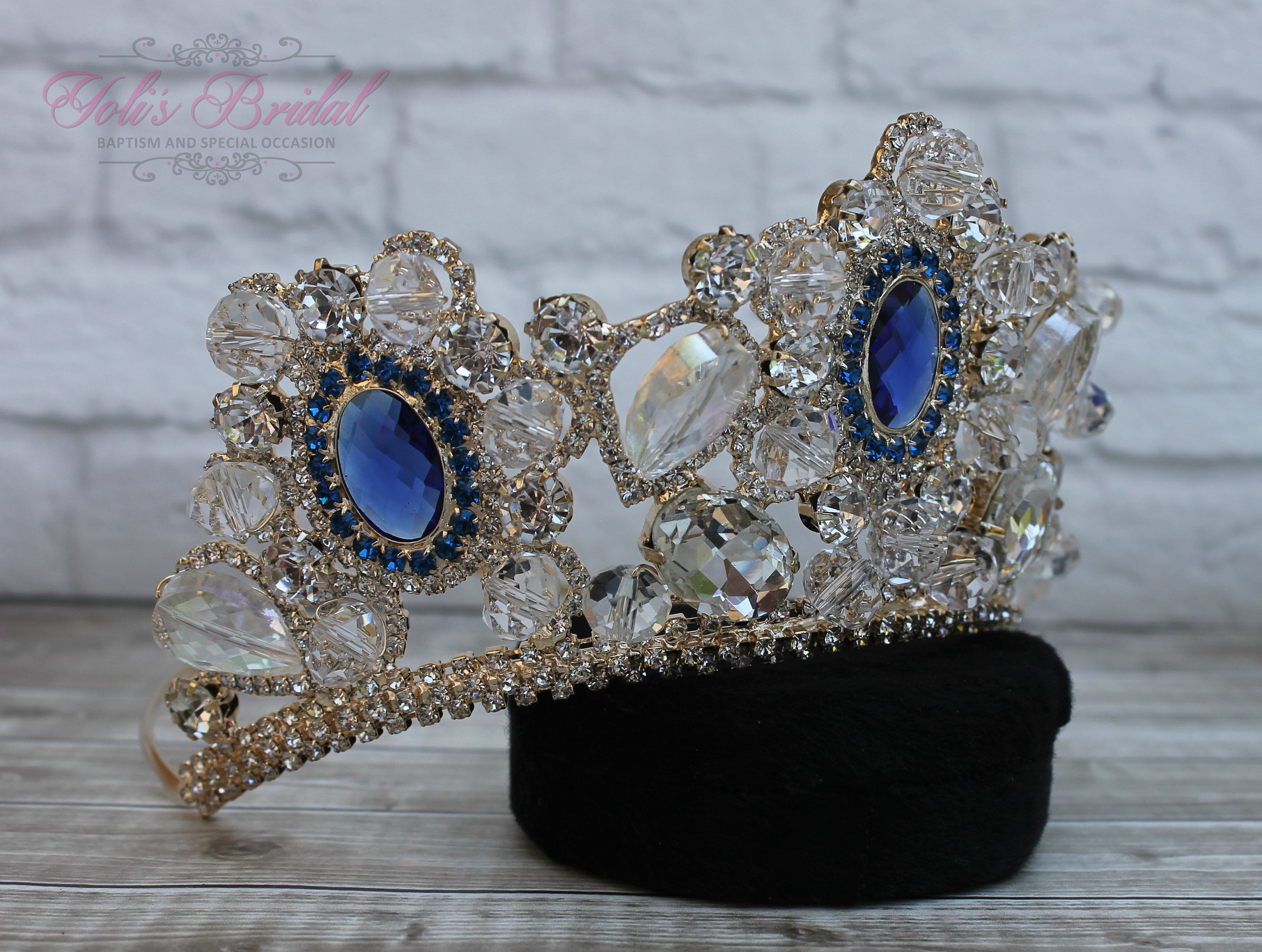 FAST SHIPPING Beautiful Gold Girl Sparkling Tiara With | Etsy