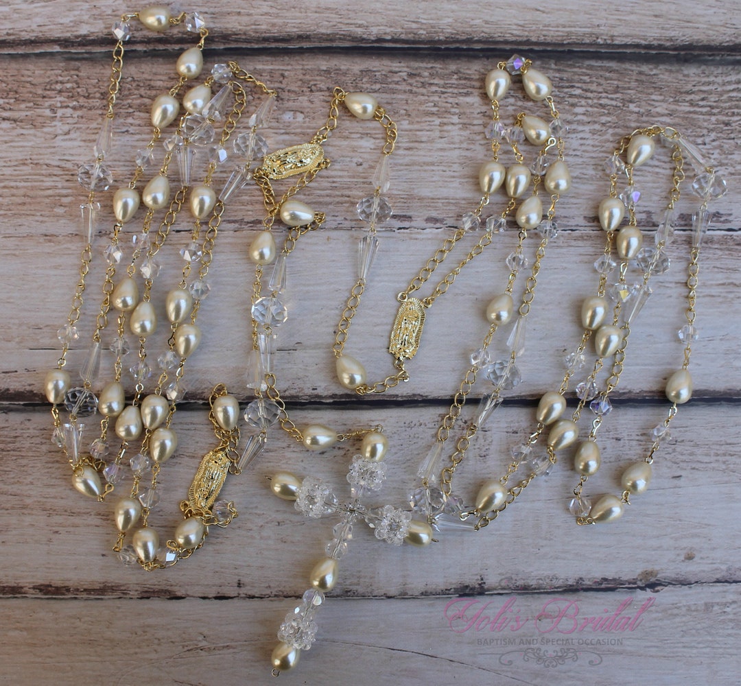 FAST SHIPPING!! Beautiful Gold Wedding Lasso With Pearls, Bridal Unity ...