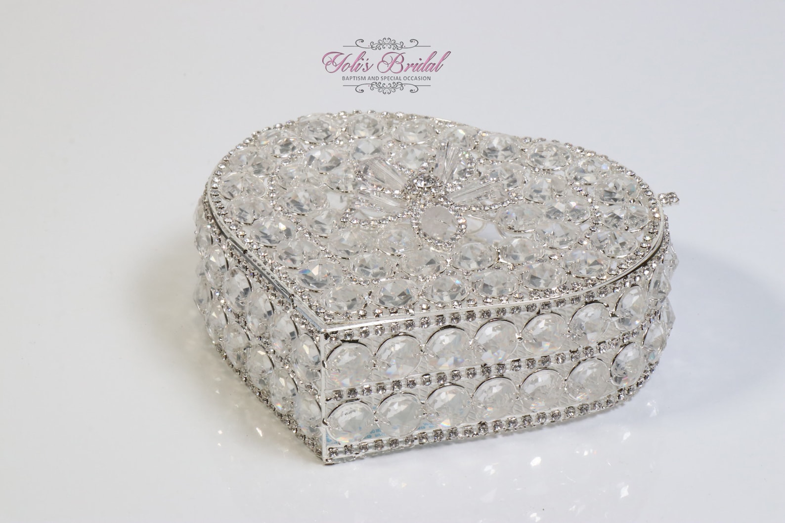 Silver Wedding Box Lasso Box Crystal Box Treasure Chest - Etsy