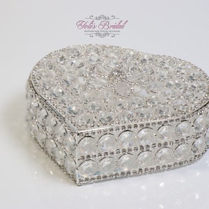 Silver Wedding Box, Lasso Box, Crystal Box, Treasure Chest, Wedding ...