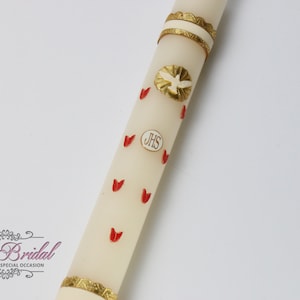 FAST SHIPPING!! Beautiful Confirmation Gold Candle, Confirmation Candle ...