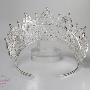 FAST SHIPPING!!! Beautiful Silver Crown, Gorgeous Silver Tiara ...
