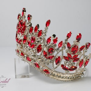 FAST SHIPPING! Gold With Red Stones Tiara, Gold Tiara, Tiara With ...