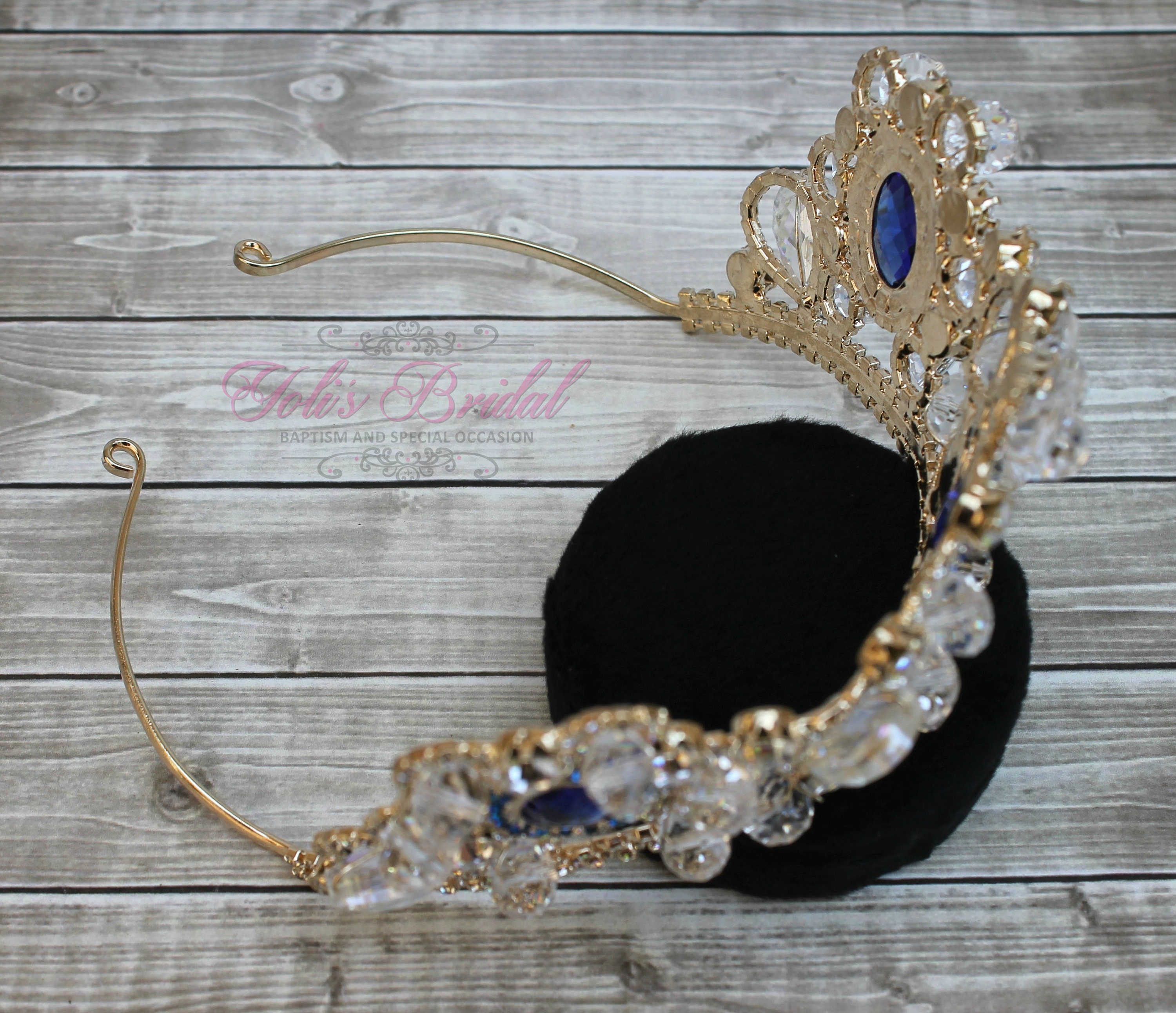 FAST SHIPPING Beautiful Gold Girl Sparkling Tiara With | Etsy